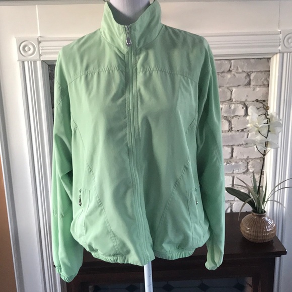 Koret | Jackets & Coats | Koret Sport Green Zipper Jacket Windbreaker ...
